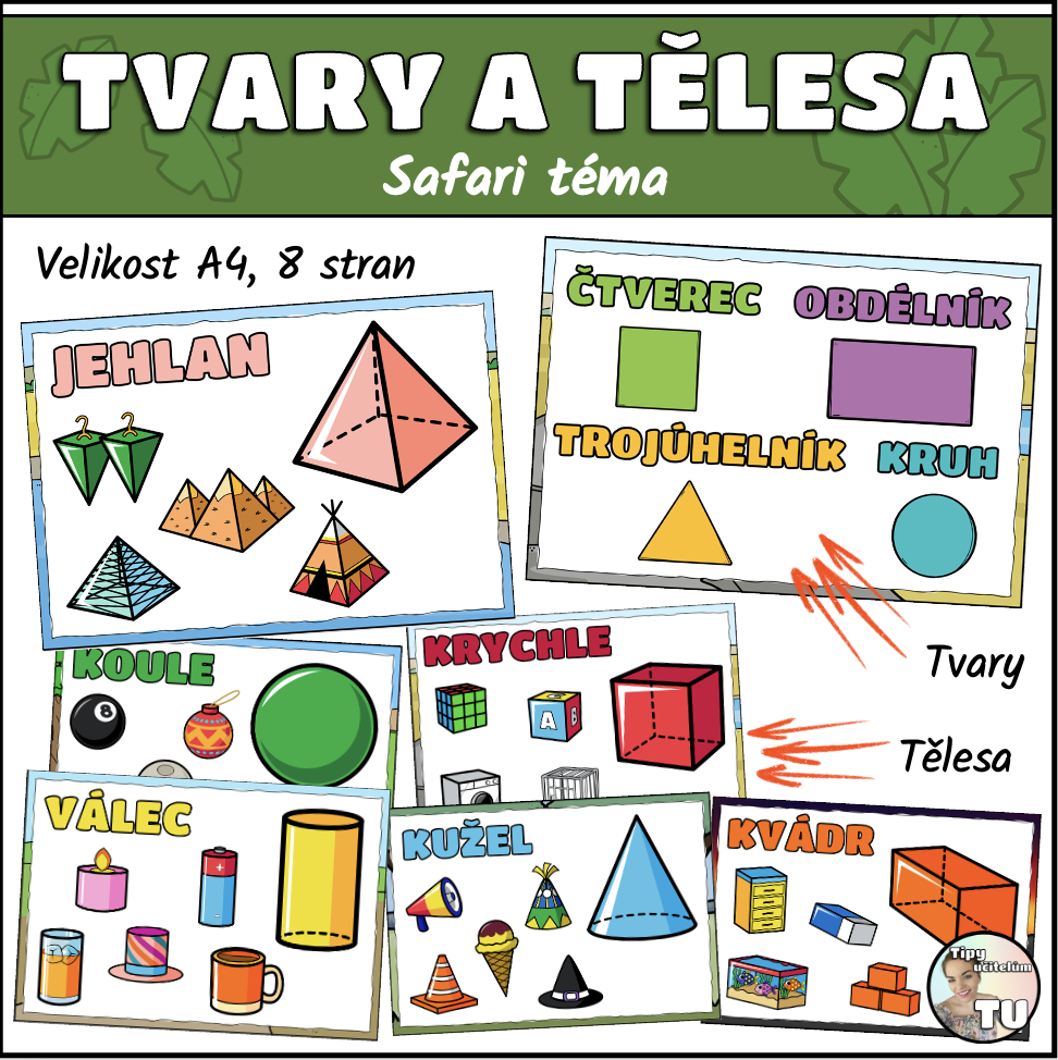Geometrické tvary a tělesa - safari téma - Matematika | UčiteléUčitelům.cz
